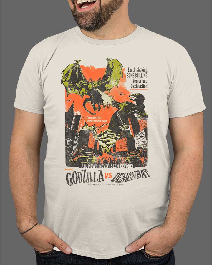 Godzilla Vs Demon Bat | Fright-Rags