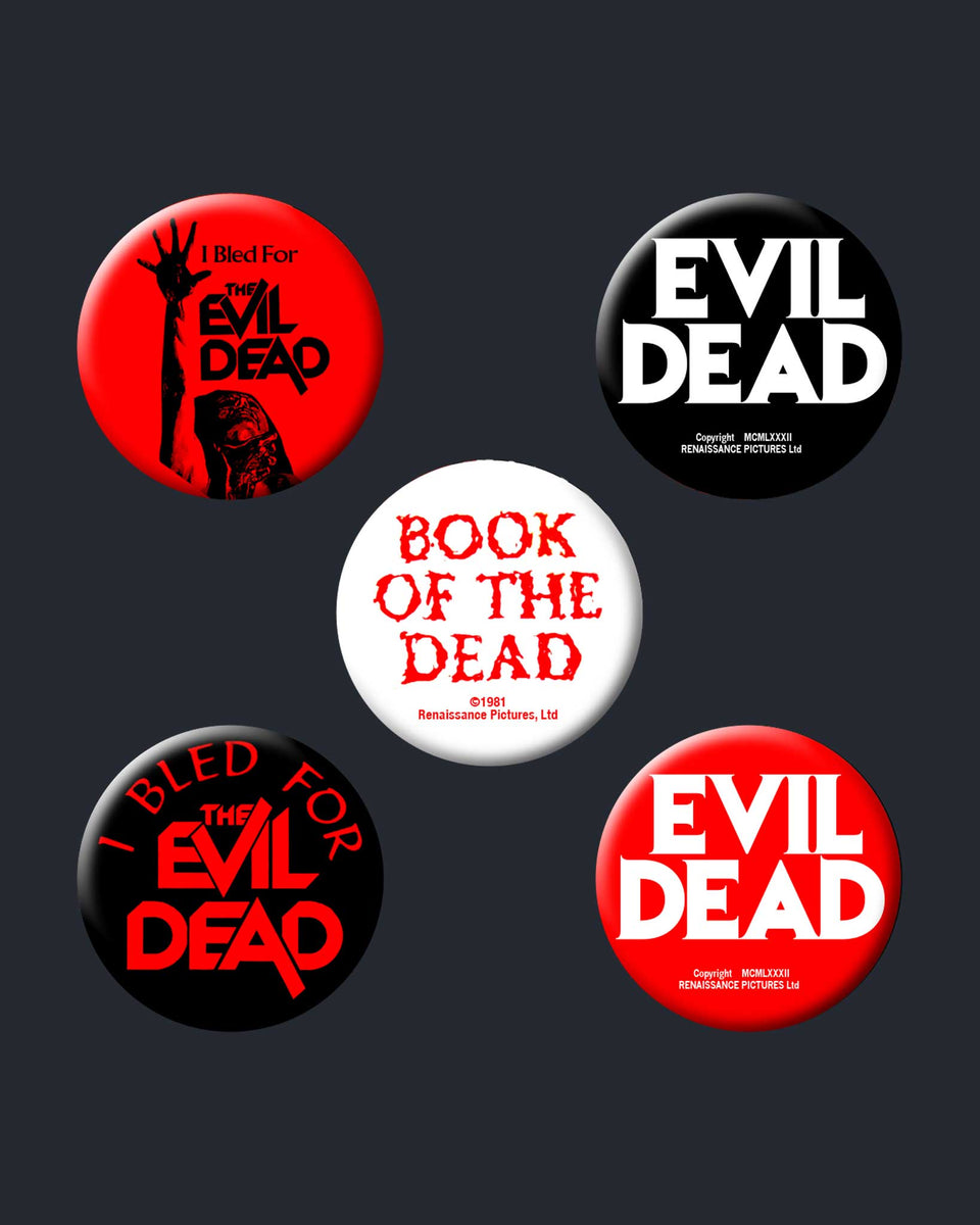 The Evil Dead Button Set | Fright-Rags